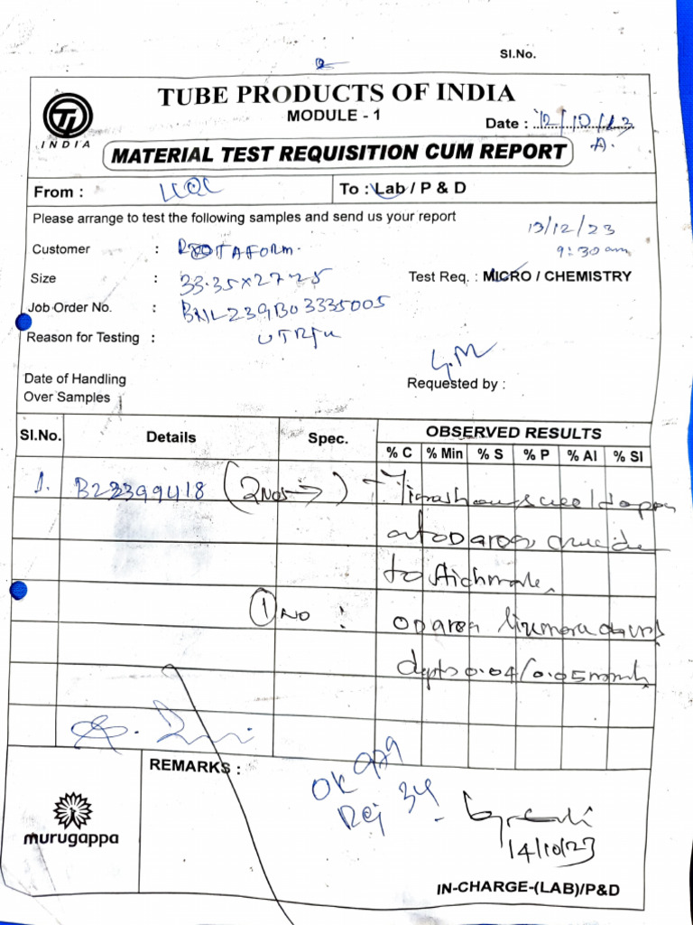 UT Rejection Analysis - 70 X 1.60 | PDF