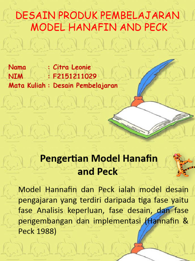 Model Hannafin dan Peck dalam Desain Pembelajaran | PDF | Karier ...