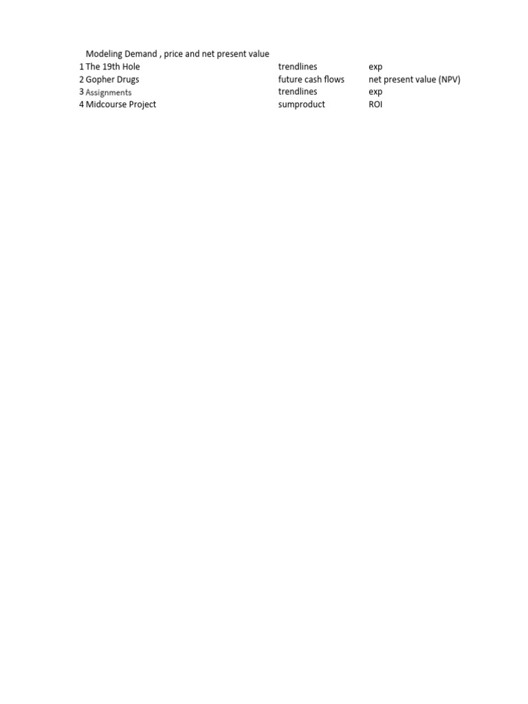 Week 3 | PDF | Net Present Value | Exponential Function