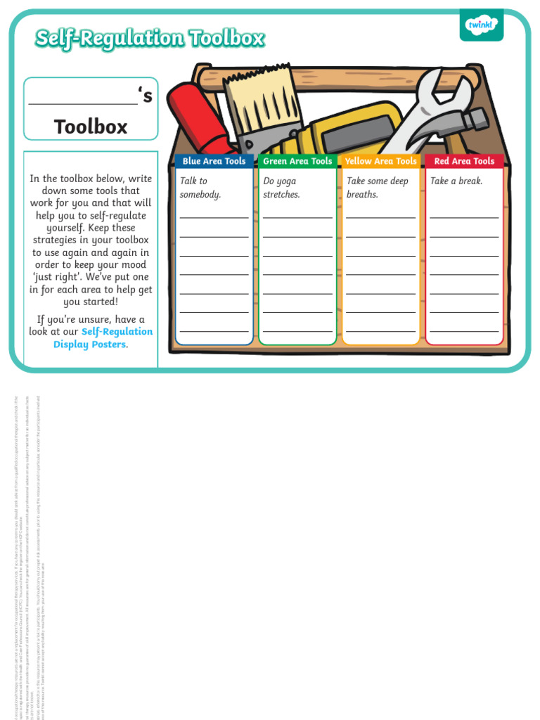 Self-Regulation Toolbox Activity | PDF
