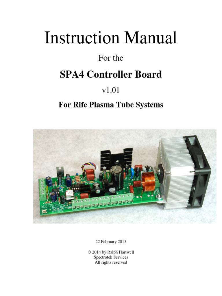 SPA4 Instruction Manual | PDF | Vacuum Tube | Amplifier