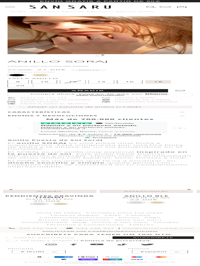 ANILLO SORAJ Anillo Inspirado en La Puesta de Sol - San Saru 2 | PDF