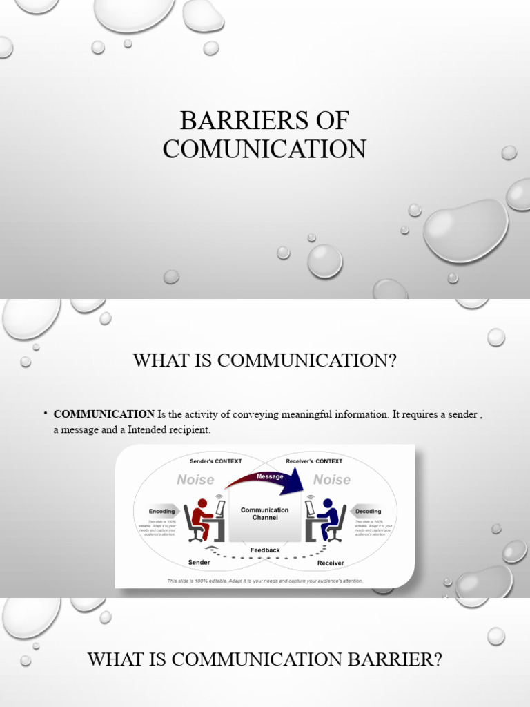 Understanding Communication Barriers | PDF