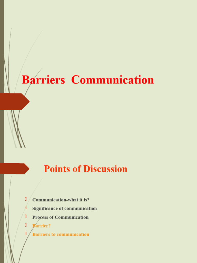 Communication Barriers | PDF | Communication | Mind