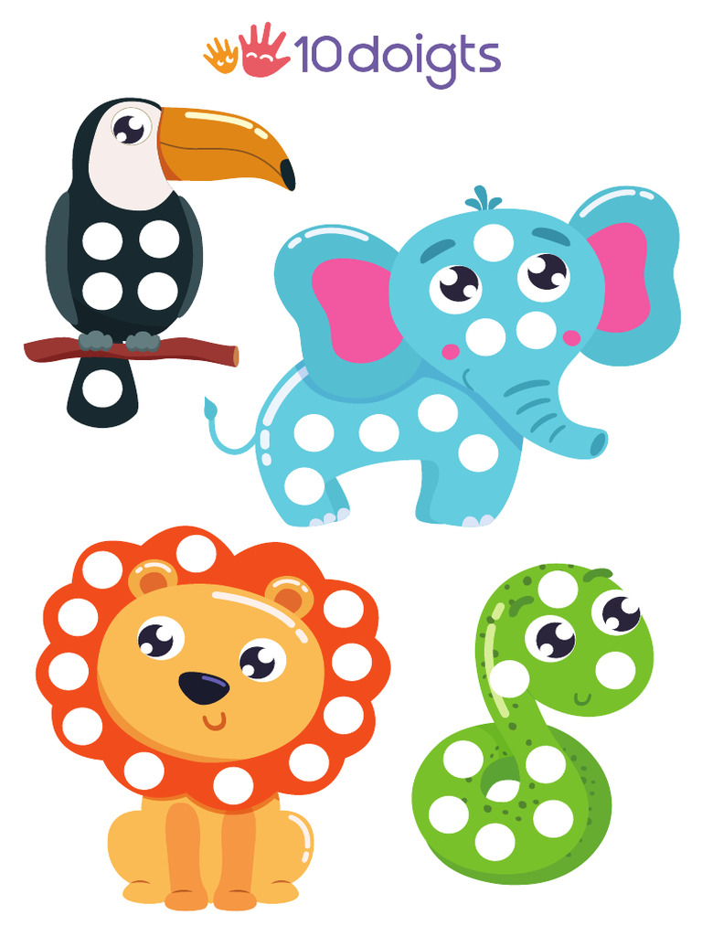 Modeles Animaux A Tamponner 2024 | PDF