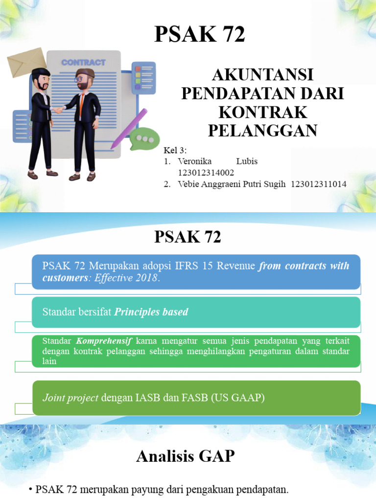 PSAK 72: Perubahan Pengakuan Pendapatan | PDF | Bisnis | Pengelolaan ...
