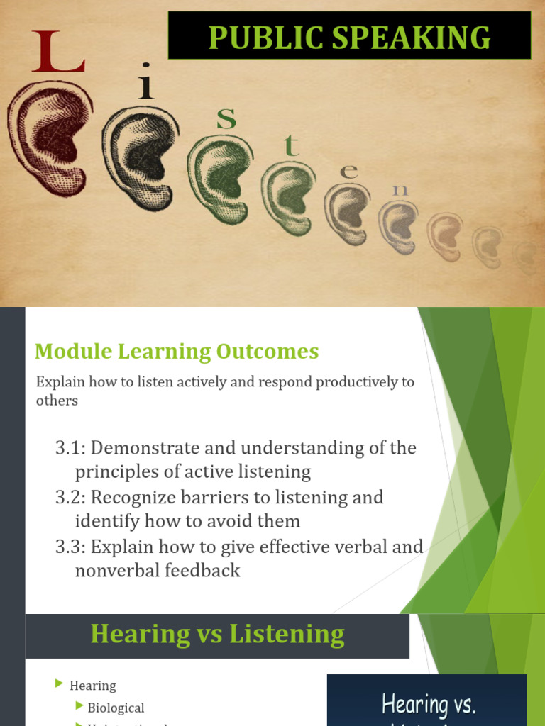 Listening and Responding | PDF | Emotions | Nonverbal Communication