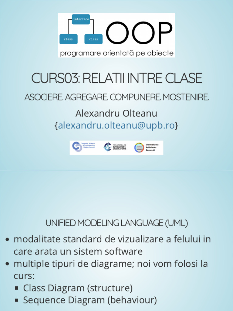 Curs 03 | PDF | Unified Modeling Language | Systems Architecture