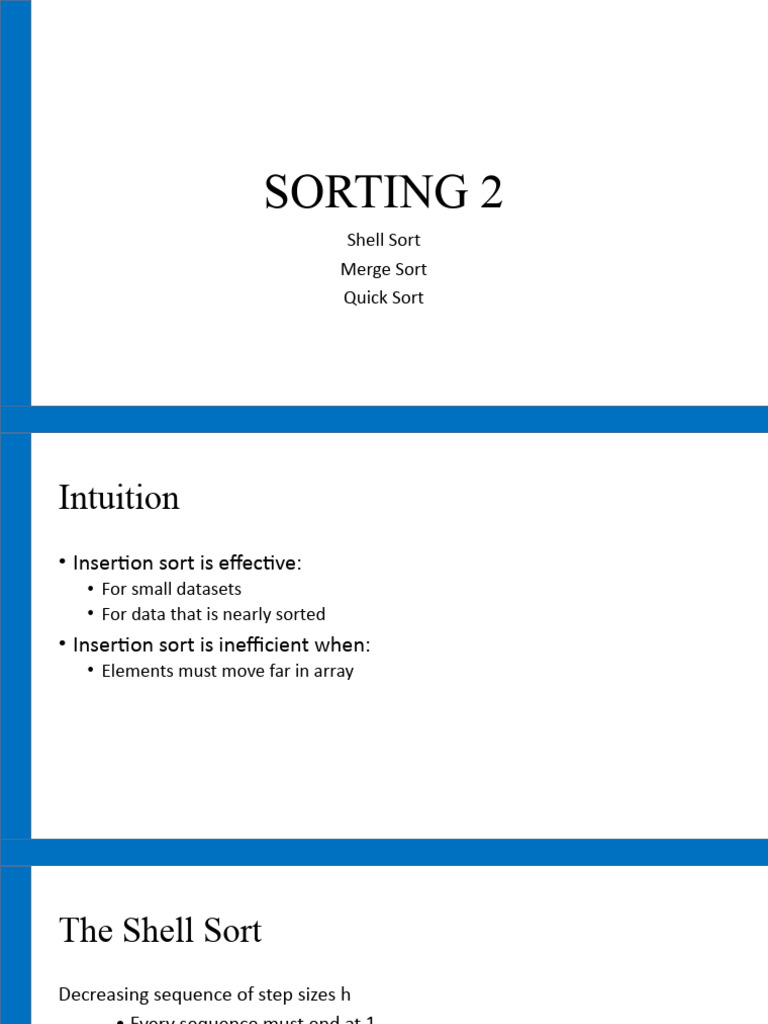 Sorting 2 | PDF | Algorithms And Data Structures | Algorithms