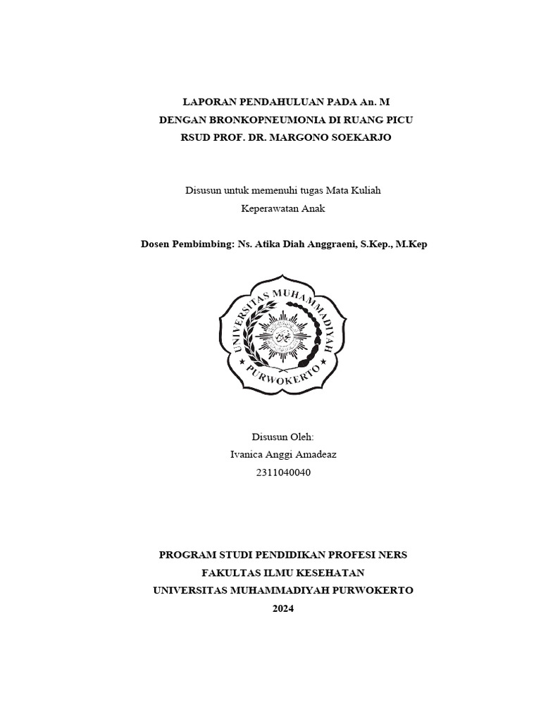 LP - Bronkopneumonia - Nurul Alfia | PDF