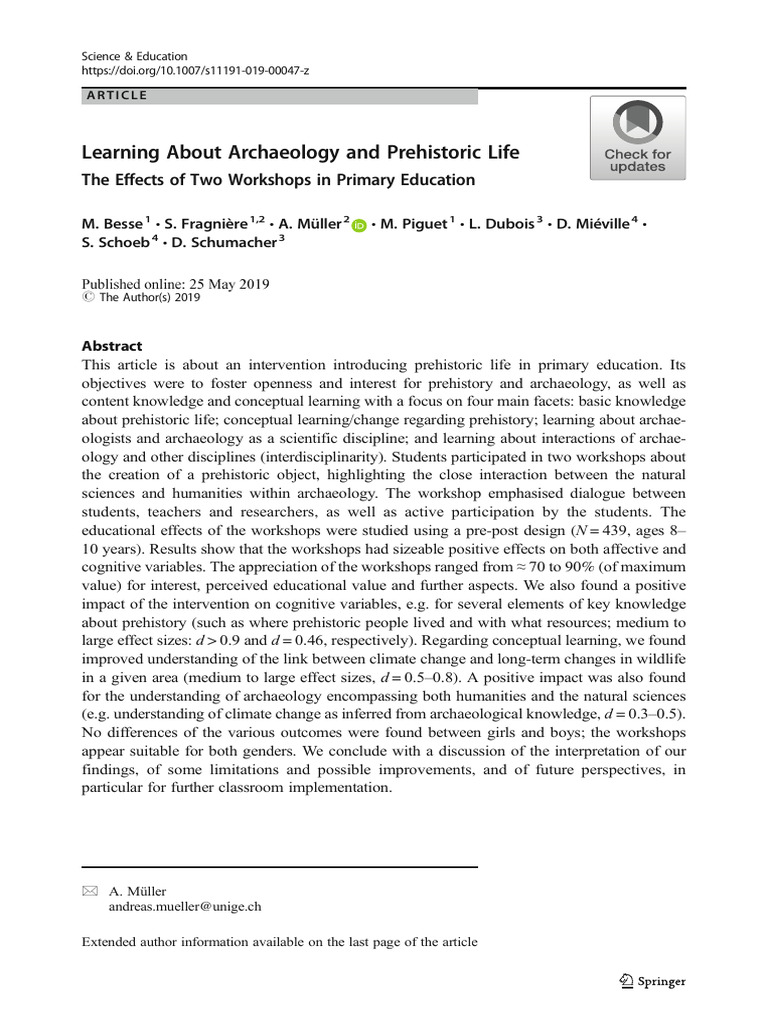 Learning_About_Archaeology_and_Prehistoric_Life_Th | PDF | Archaeology ...