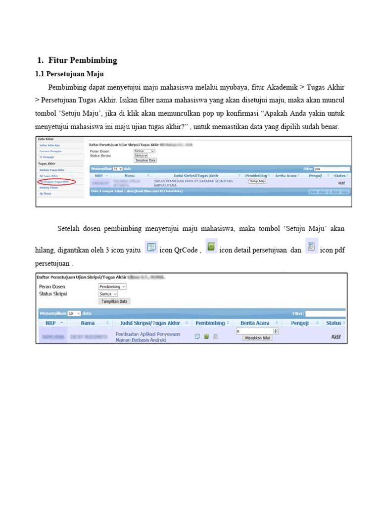 Panduan QR Code Persetujuan Tugas Akhir Dosen | PDF | Karier & Perkembangan | Bisnis