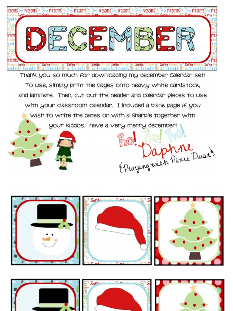 December Calendar