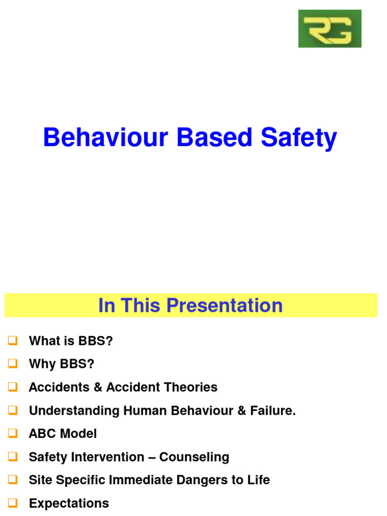 BBS Basic | PDF | Safety | Behavior