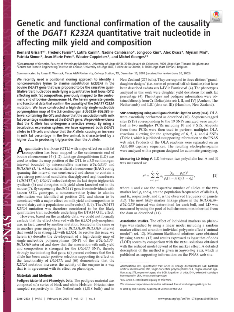 Grisart Et Al 2004 Genetic and Functional Confirmation of The Causality ...
