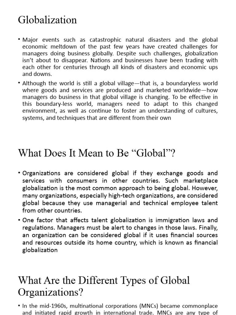 POM - 2 - How Do Organizations Go Global | PDF | Business | Economies