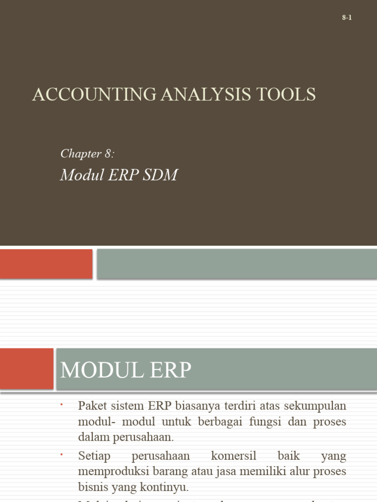 CH 8 - Modul ERP SDM | PDF