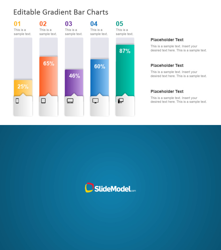 Editable Gradient Bar Chart Guide | PDF