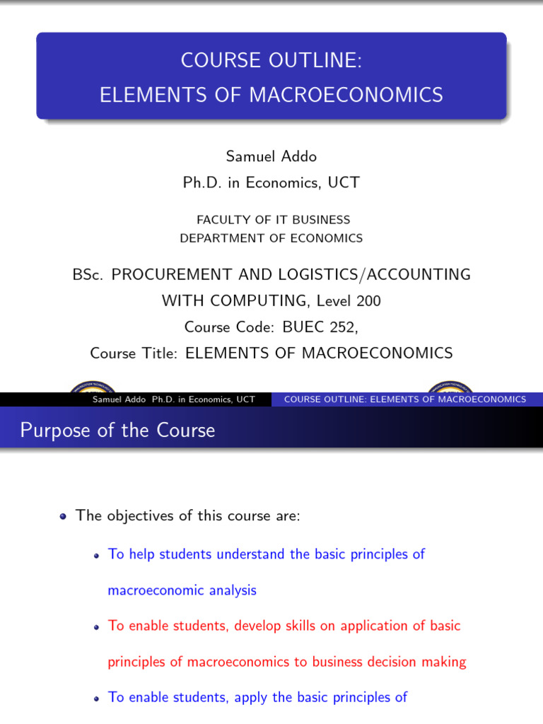 Course Outline-Bsc PL and Awc | PDF | Macroeconomics | Economics