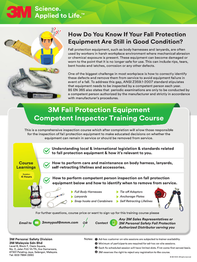 3M FP Inspector Competency Training Flyer | PDF