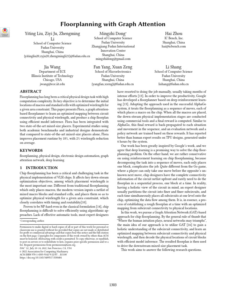 Floorplanning With Graph Attention | Download Free PDF | Applied Mathematics | Theoretical ...