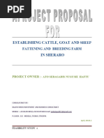 Goat Farming Project Report | PDF | Meat | Agriculture