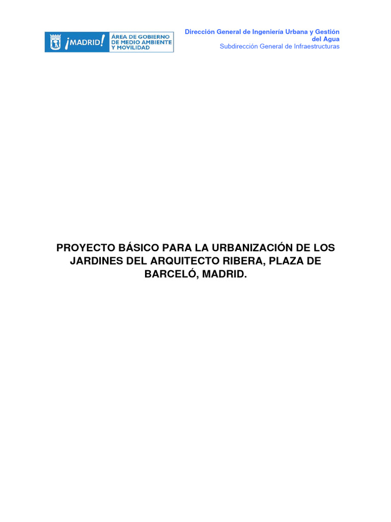 Microsoft Word - Proyecto Básico Definitivo | PDF | Madrid | Hormigón