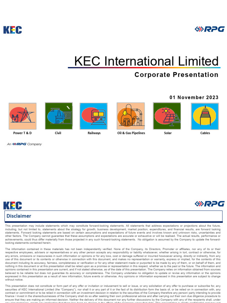 KEC Corporate Presentation | PDF
