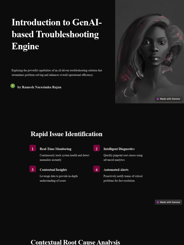 Introduction To GenAI Based Troubleshooting Engine | PDF | Troubleshooting | Artificial Intelligence