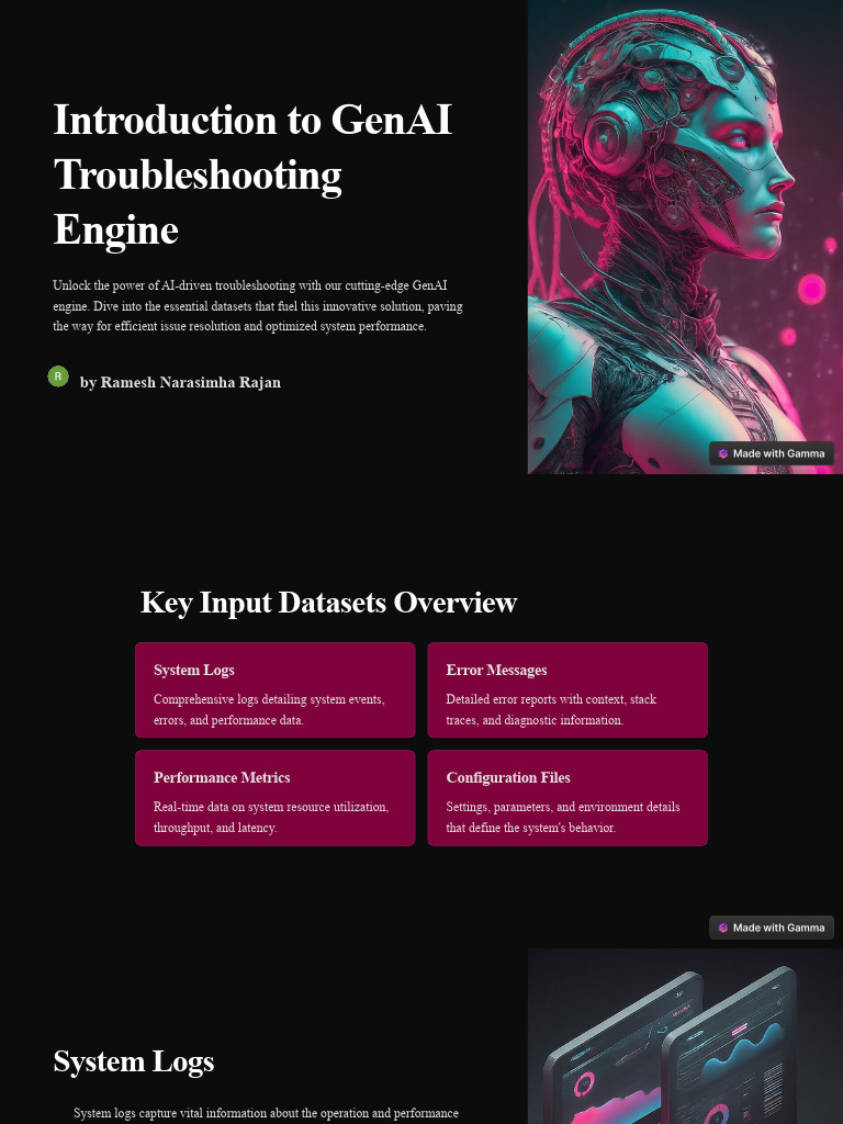 Introduction To GenAI Troubleshooting Engine | PDF | Internet Of Things | Computing