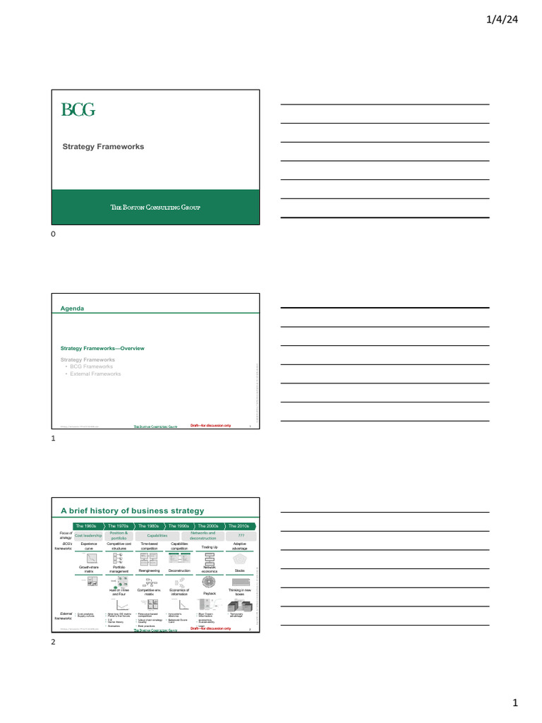 Competition Training Bcg Strategy Frameworks Pdf Strategic