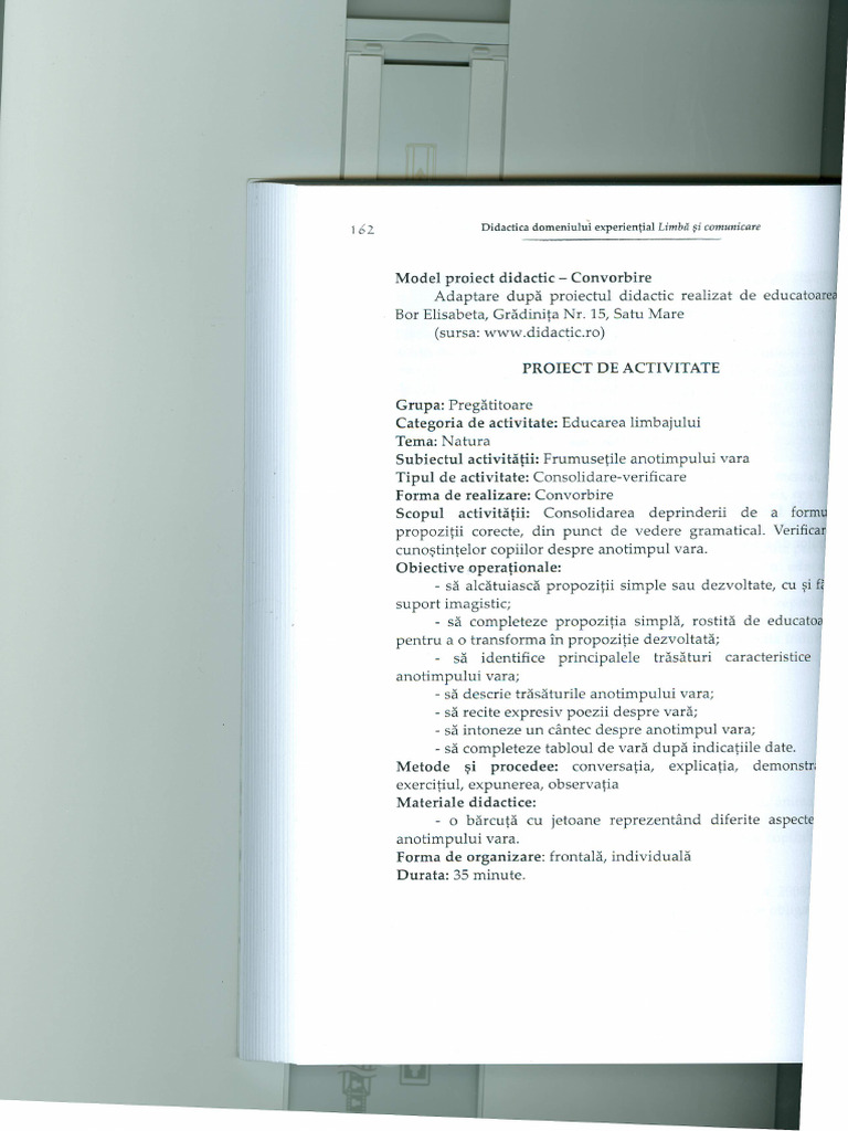 Proiect Didactic Convorbire | PDF