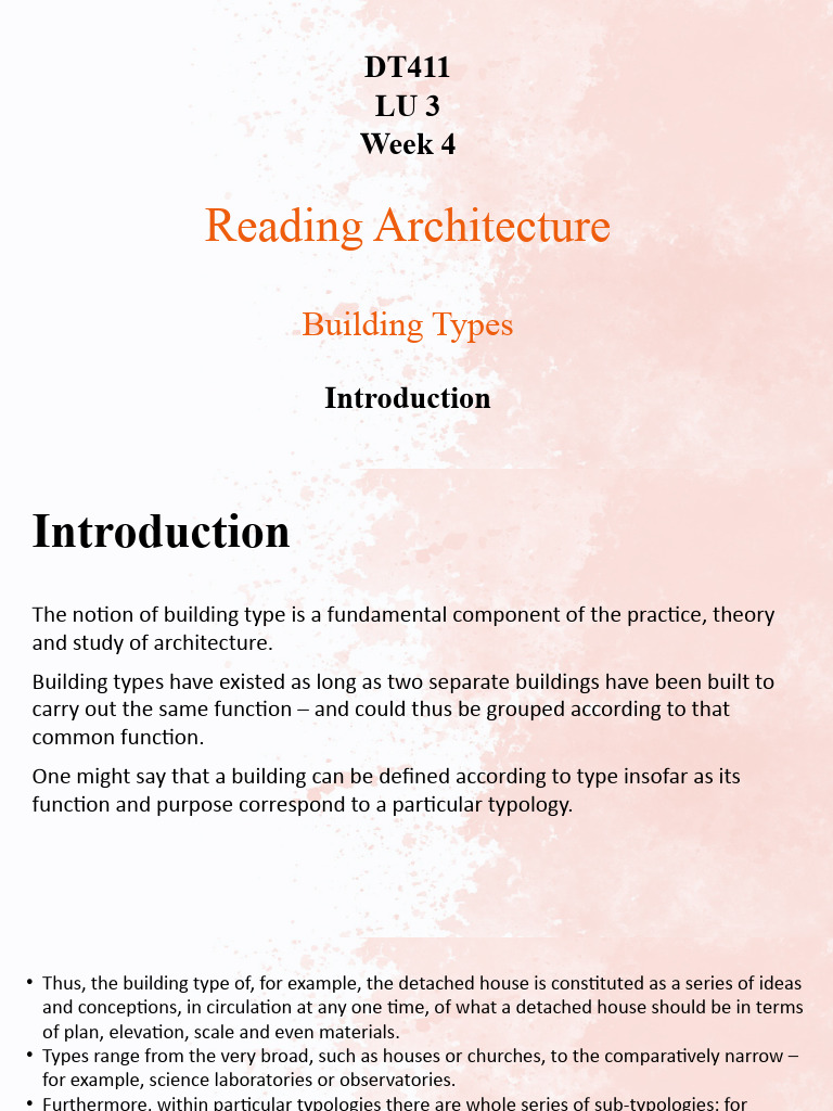 DT411 Week 4 LU3 | PDF | Castle | Baroque