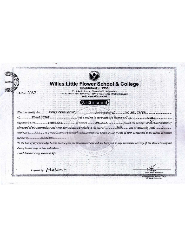 HSC Certificate 1 Optimized 600 | PDF