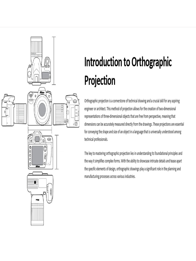 Introduction to Orthographic Projection Additional | PDF | Technical ...