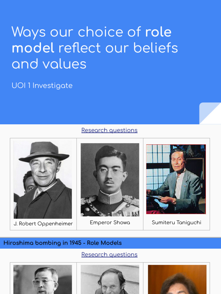 Investigate - Role Models | Download Free PDF | Nuclear Weapons ...