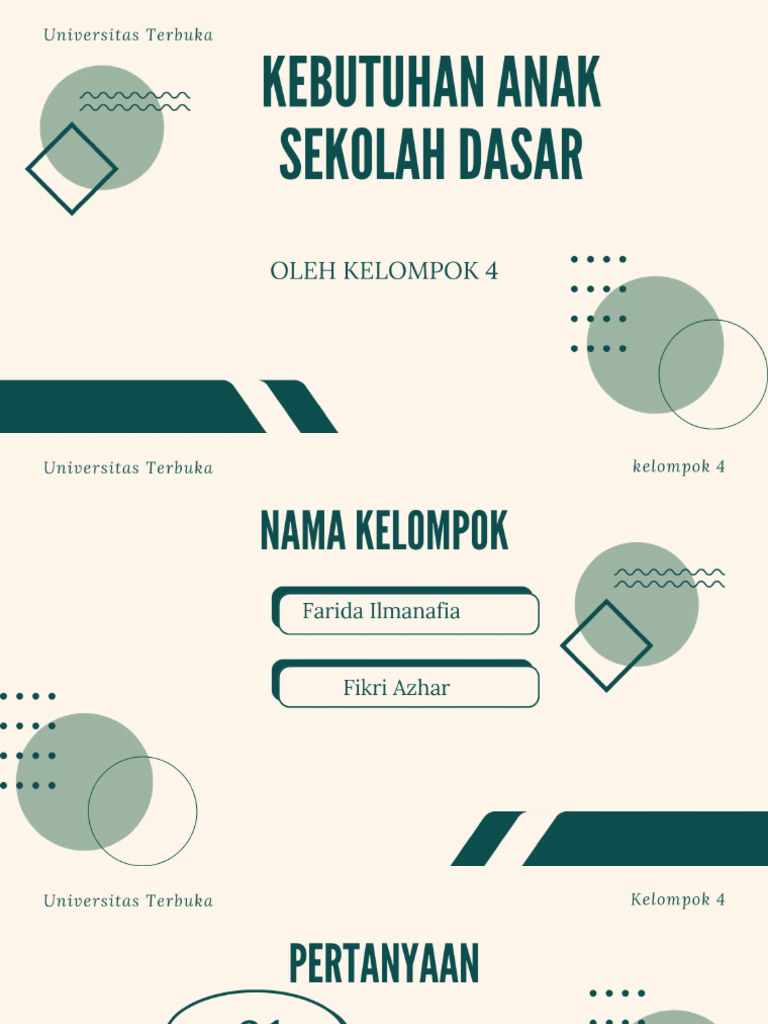 Pendidikan Anak Di SD Kel 4 | PDF