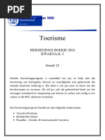 GR 10 - Hulpbronnepakket 2025 - Toerisme | PDF