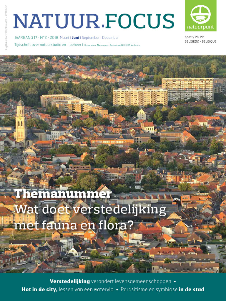 Natuur - Focus 2018-2 Verstedelijking en Biodiversiteit Door Een ...