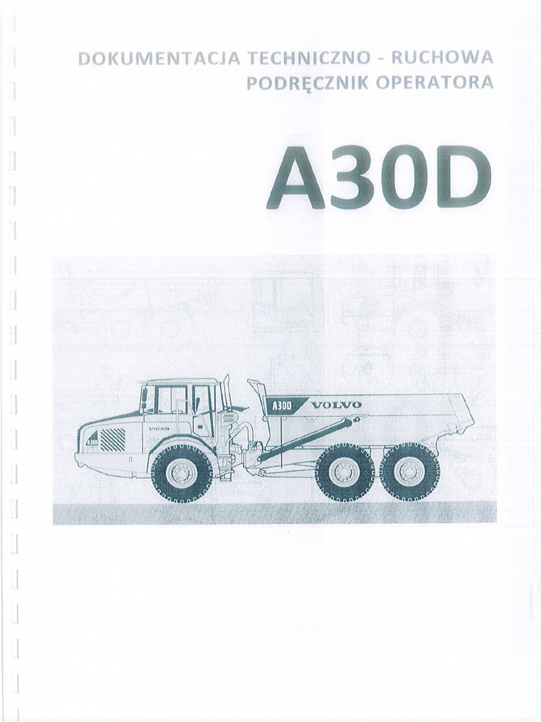 DTR Volvo A30d | PDF
