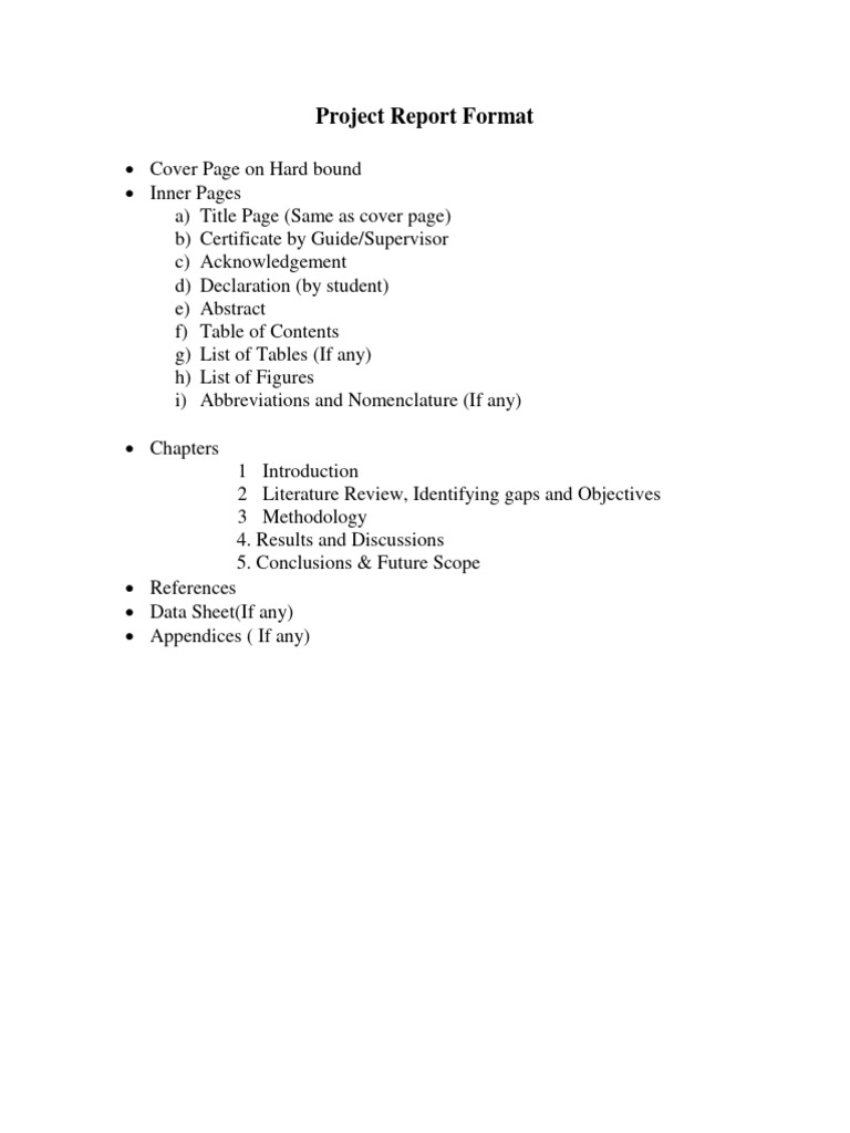 Project Report Format | Download Free PDF | Publishing | Computing