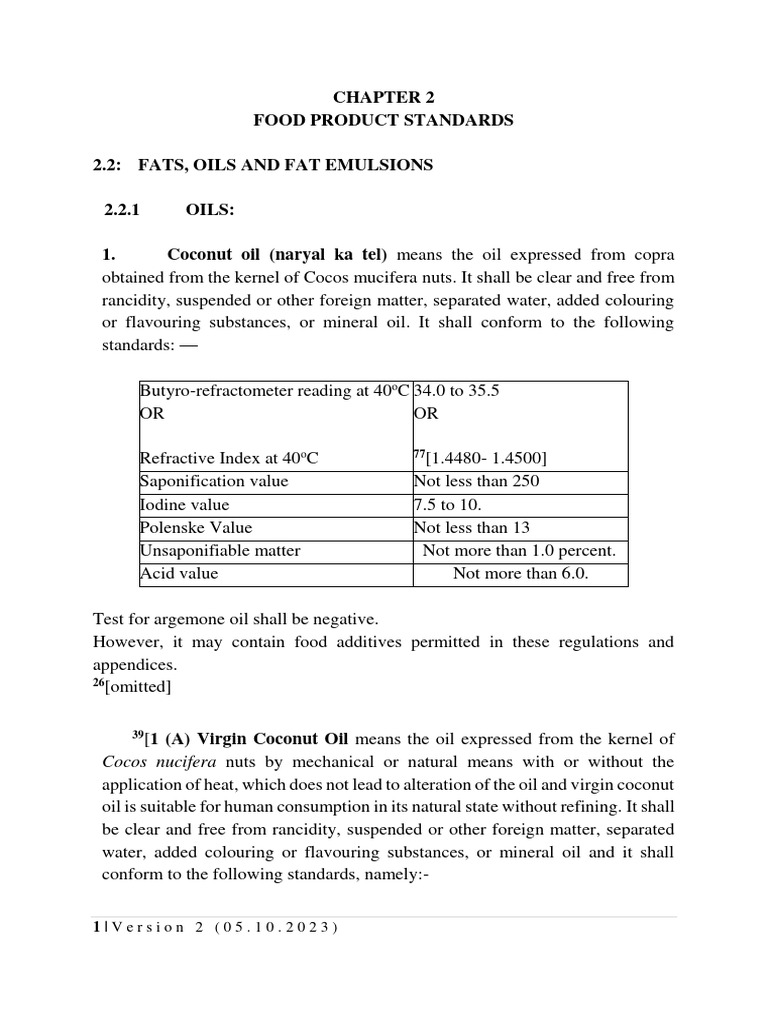 Chapter 2 - 2 - Fats - Oil - Fat Emulsions | PDF | Olive Oil ...