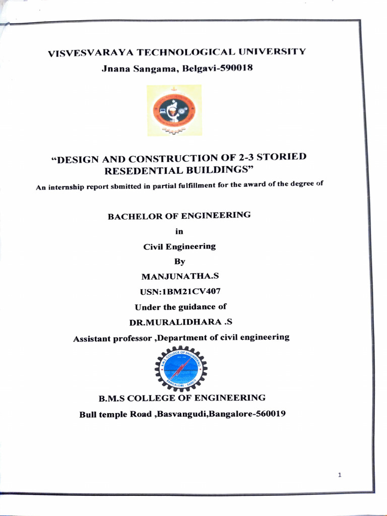 Internship Report | PDF | Concrete | Beam (Structure)