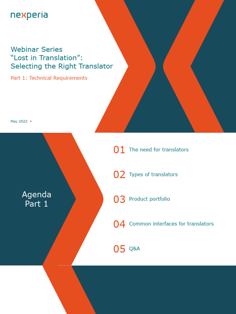 Nexperia Webinar Lost in Translation Part 1 - 250522 | PDF | Cmos | Computer Hardware