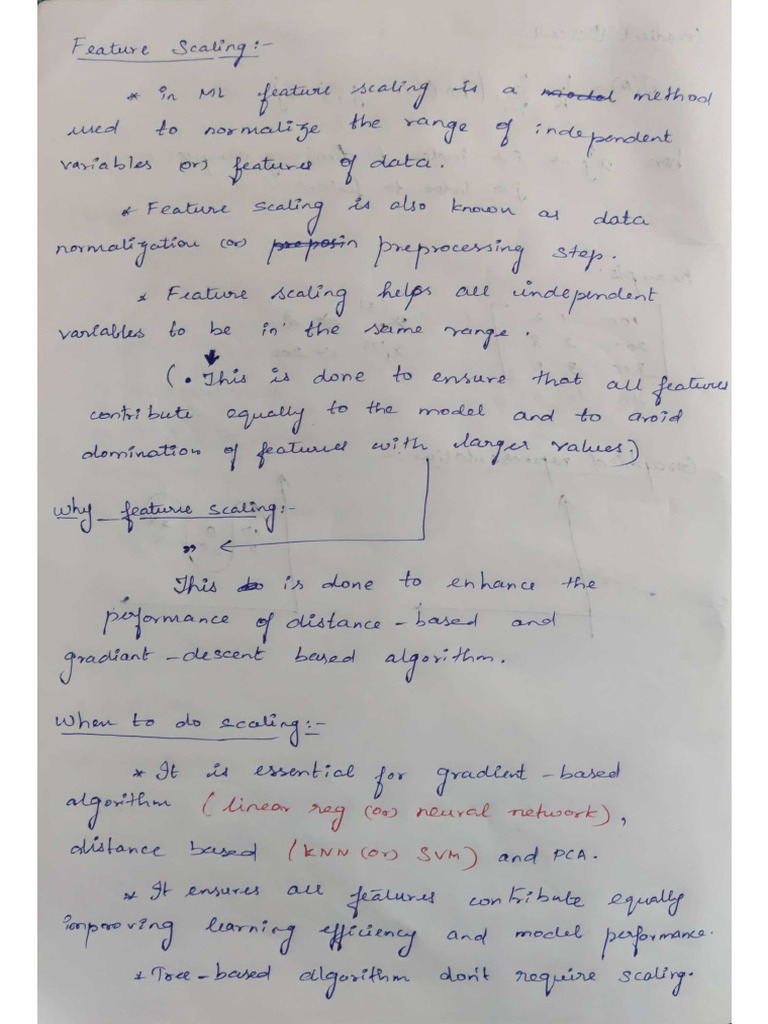 Feature Scaling | PDF Feature Scaling | PDF