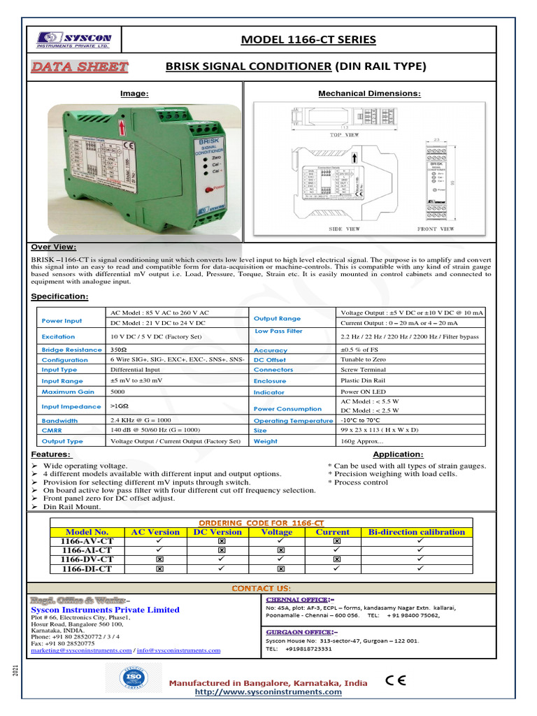 1166 CT Series | PDF | Direct Current | Alternating Current