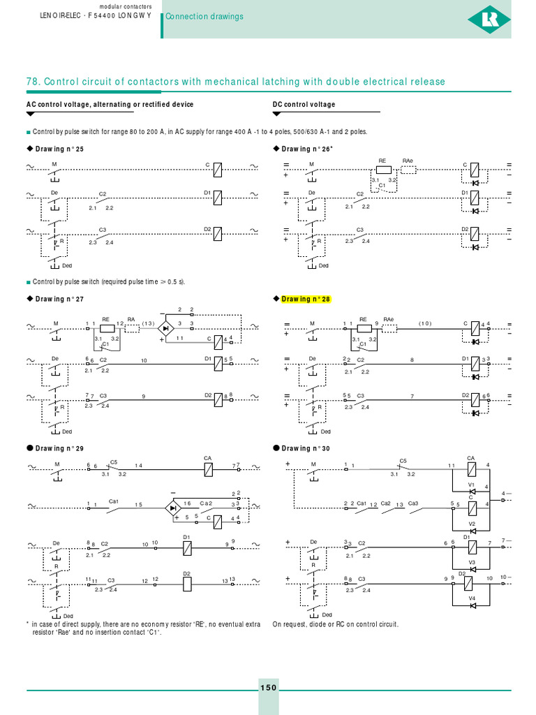 Mersen Control Circuit Schema Legends | PDF | Relay | Switch