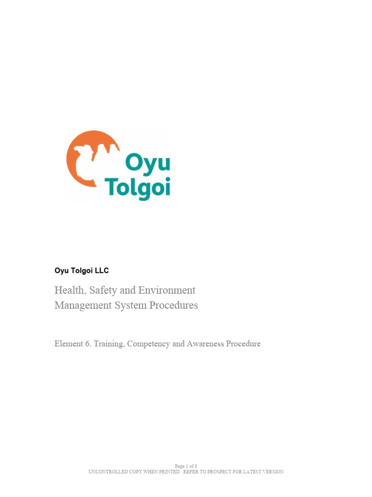 Hseq E6 Hseq Procedure 1 2 Download Free Pdf Risk Educational