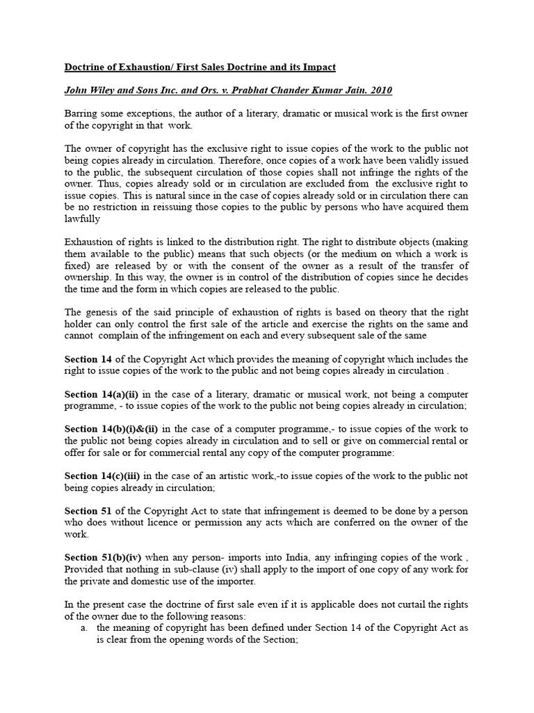 RIGHT TO ISSUE COPIES | PDF | Copyright | Common Law