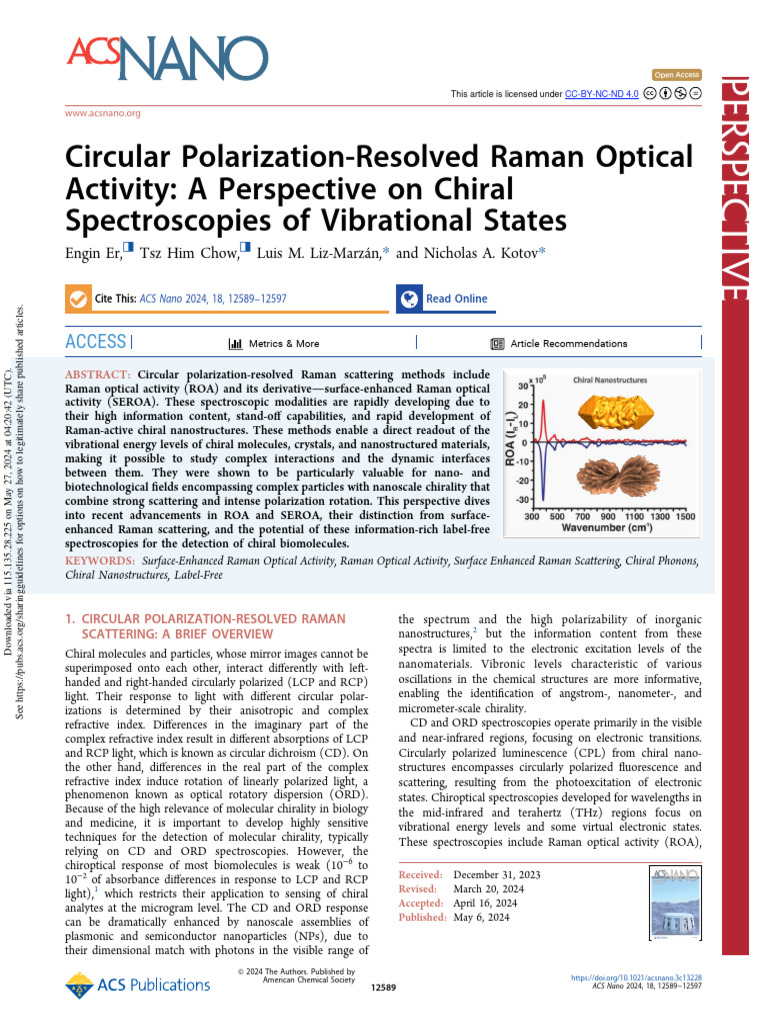 Circular 2 | PDF | Raman Spectroscopy | Spectroscopy